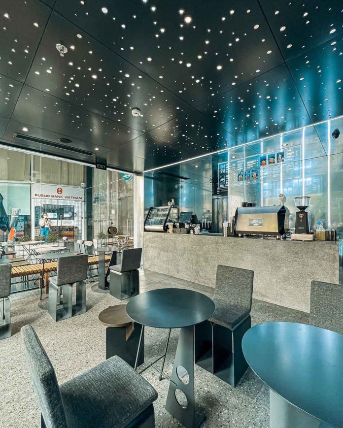 SOSO STATION - Quán cafe sở hữu hiệu ứng ánh sáng vô cực và tông màu ...